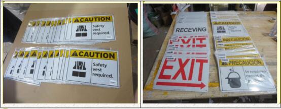 Safety Sign Quality Inspection Check in FUZHOU before delivery – China ...